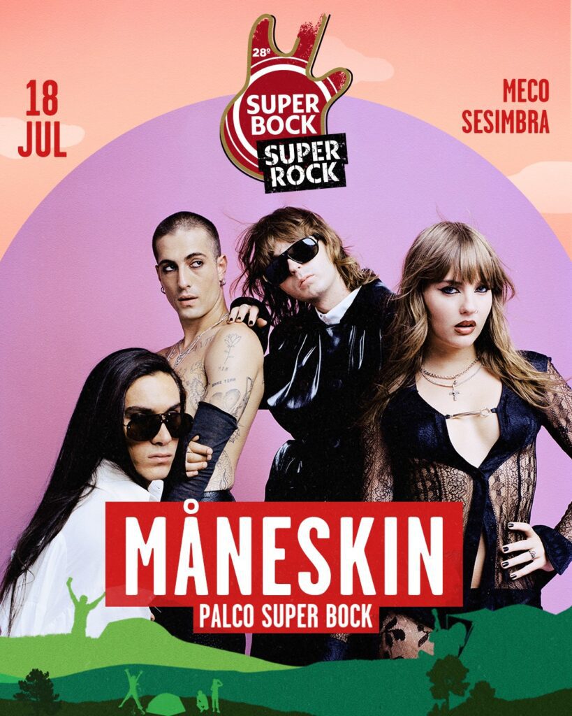Måneskin, primera confirmación del Super Bock Super Rock 2024 - festis