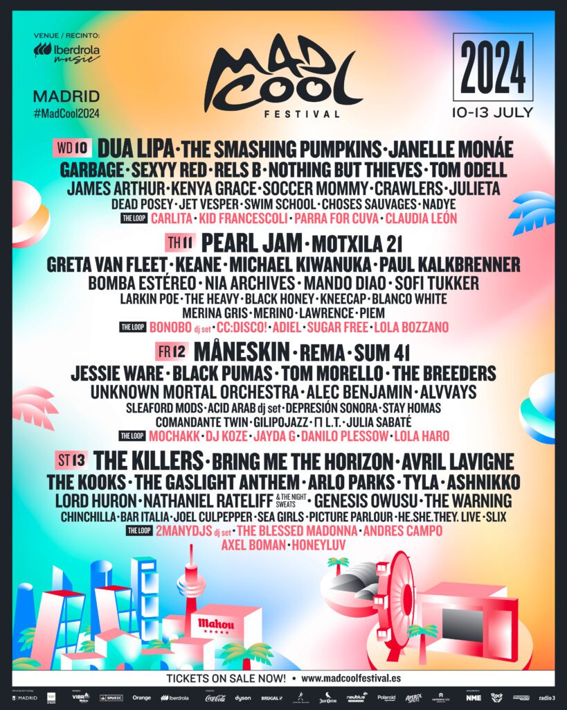 Cartel completo del Mad Cool 2024 - festis